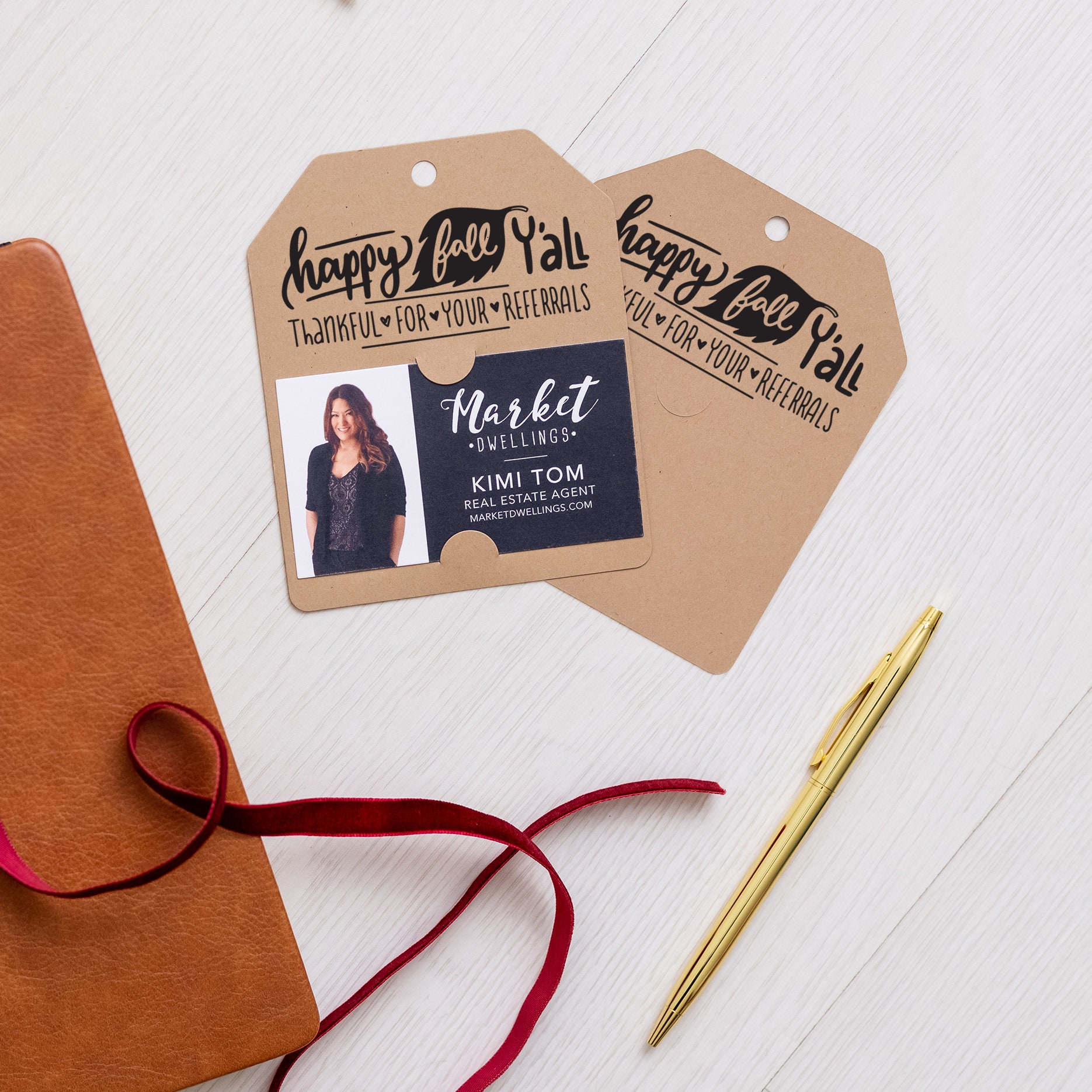 Happy Fall Y'all Gift Tags Real Estate Agent Mortgage | Etsy