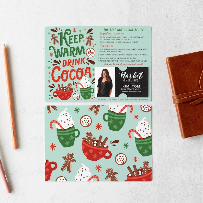 Set of Keep Warm and Drink Cocoa Mailers Winter Christmas - Etsy