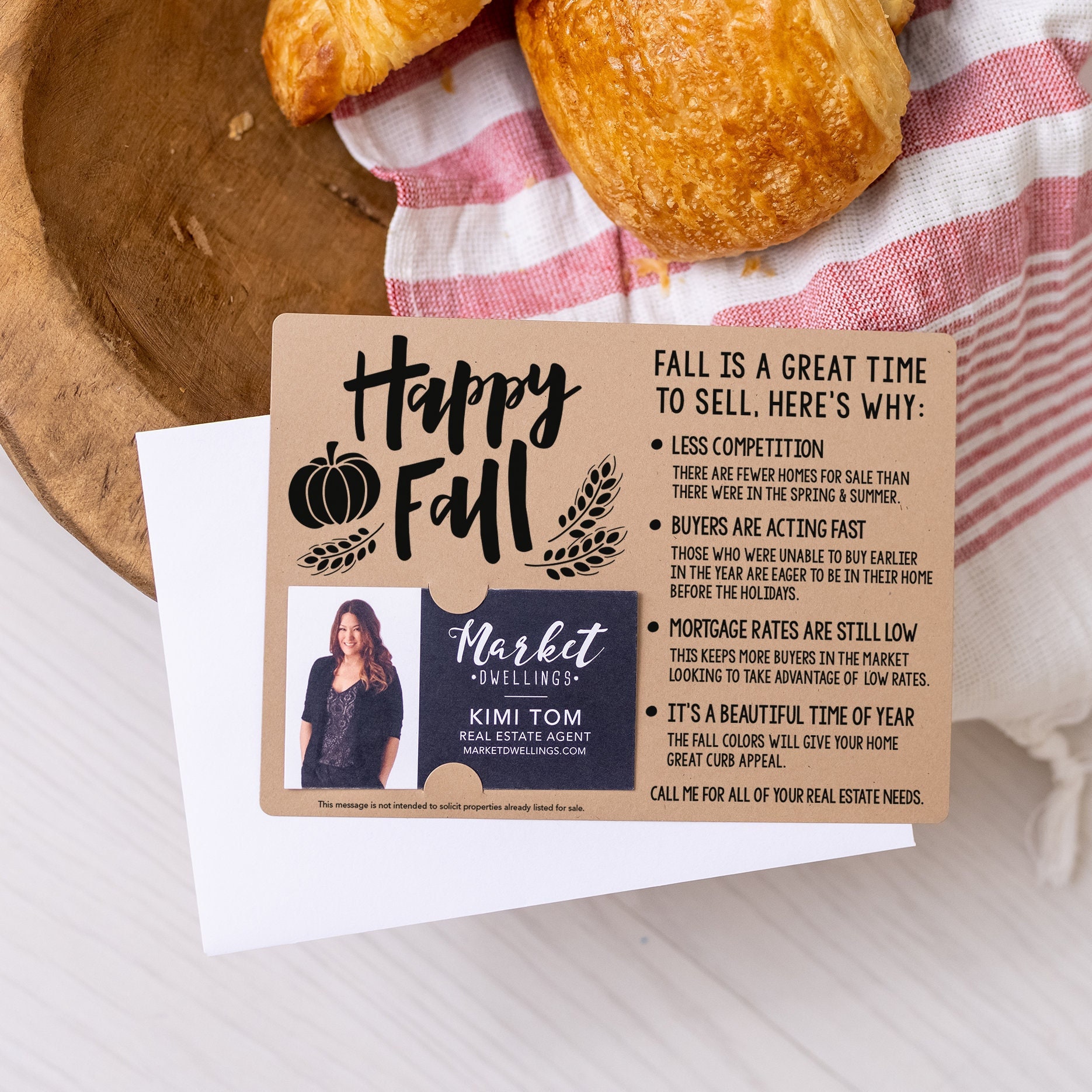 SET of Happy Fall Real Estate Mailers With Envelopes - Etsy