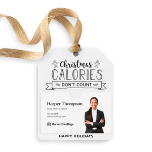 Christmas Calories Don't Count Gift Tag | Christmas Pop by | Holiday ...