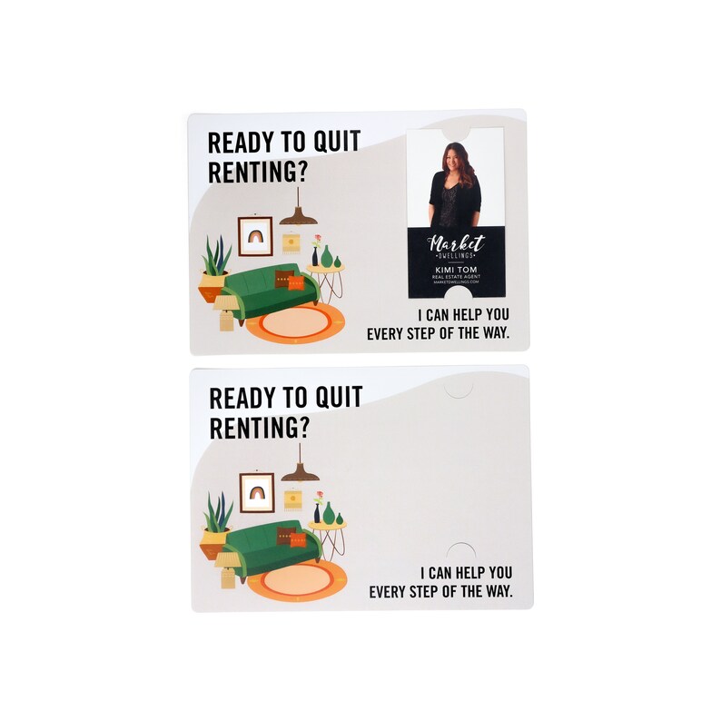 Vertical SET of Ready to Quit Renting Mailer W/ Envelope - Etsy