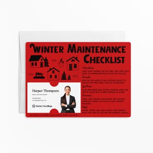 Set of Winter Maintenance Checklist Mailers | Winter Insurance Mortgage ...