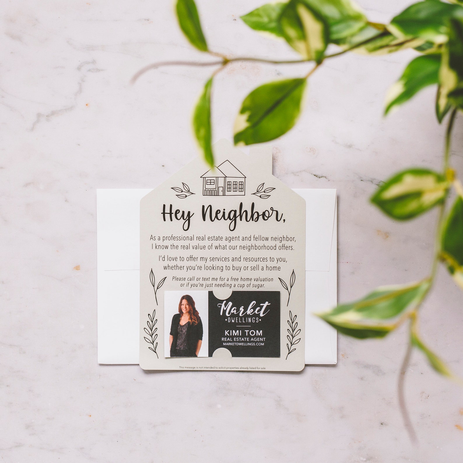 SET of Hey Neighbor Real Estate Mailer Real Estate Agent - Etsy