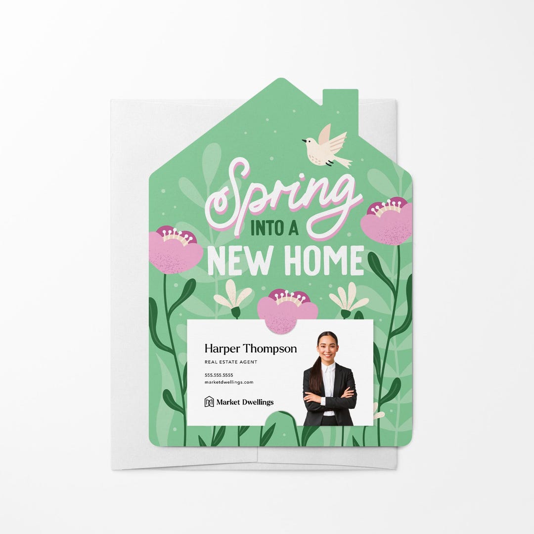 Set of Spring Into A New Home Real Estate Mailers W/ Envelopes | Spring ...