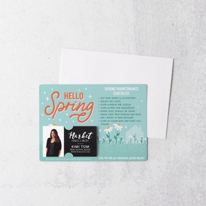 Set of Hello Spring Maintenance Checklist Mailers Envelopes Included ...