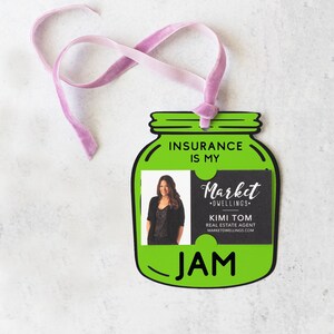 Insurance is My Jam Tags Jam Tag Insurance Agent Gifts Promotional ...