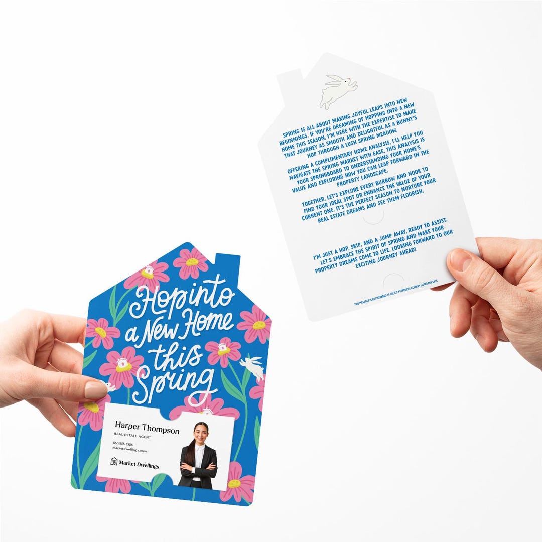 Set of Hop Into A New Home This Spring! Mailers | Envelopes Included ...