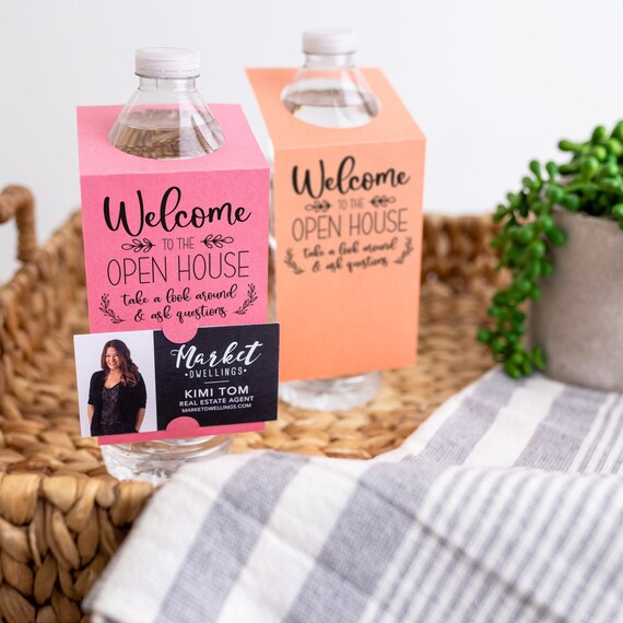 Welcome to the Open House Bottle Hang Tags Real Estate - Etsy Canada