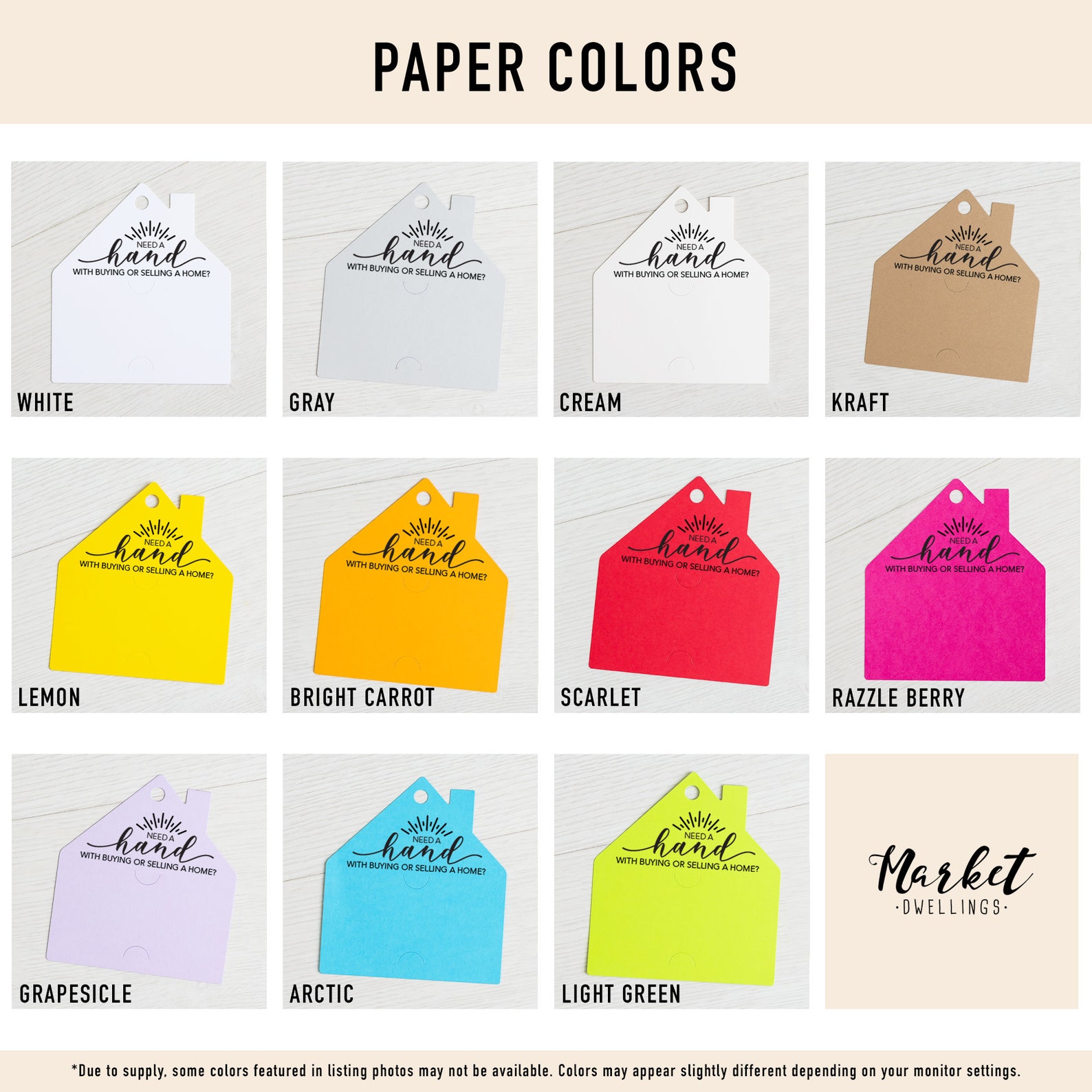 Need a Hand With Buying or Selling a Home Tag Real Estate - Etsy