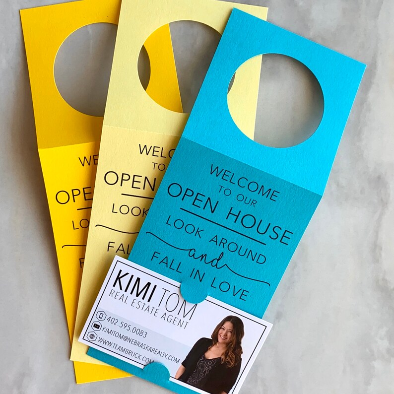 Bottle Hang Tags for Open Houses & Real Estate Agents Real | Etsy