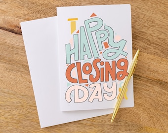 SET of Greeting Cards Happy Closing Day Real Estate Agent - Etsy