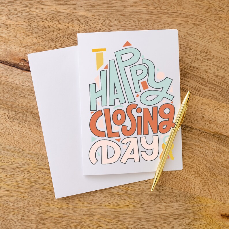 SET of Greeting Cards Happy Closing Day Real Estate Agent - Etsy