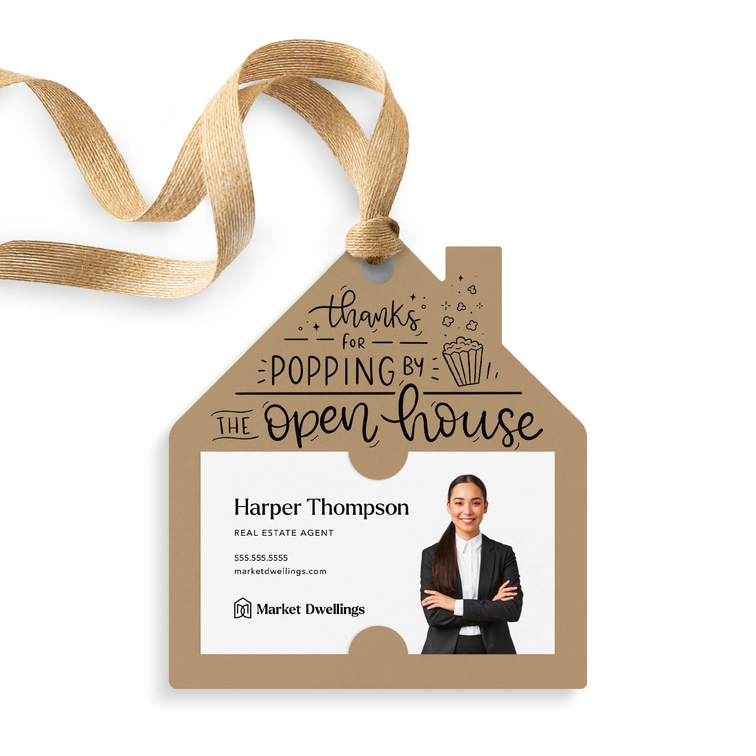 Thanks for Popping by the Open House Gift Tags | Real Estate Agent ...