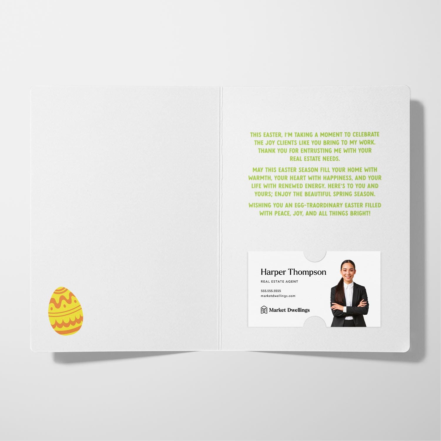 Set of Happy Easter to an Egg-ceptional Client Like You! Greeting Cards ...