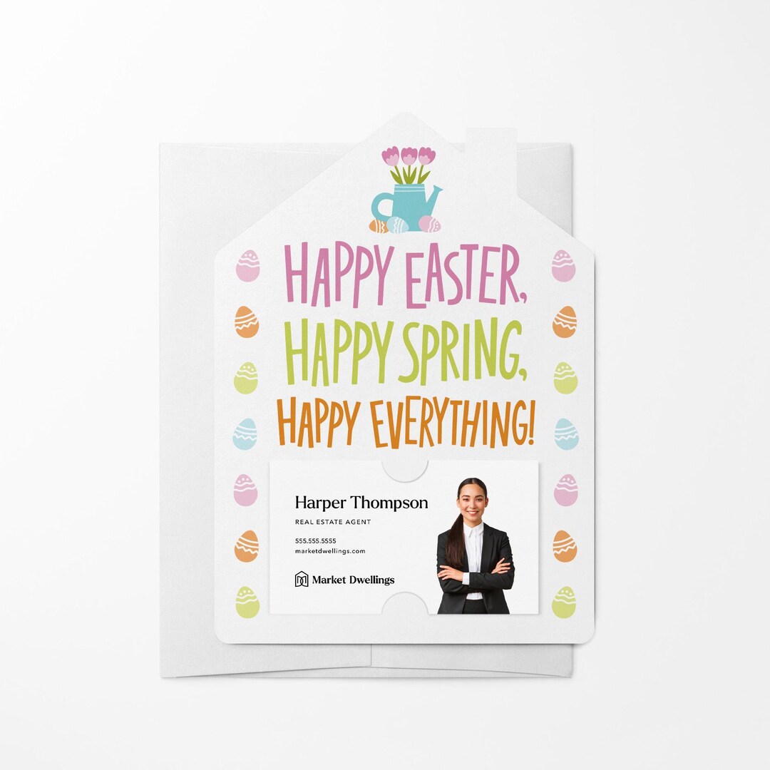 Set of Happy Easter, Happy Spring, Happy Everything! Mailers | Easter ...