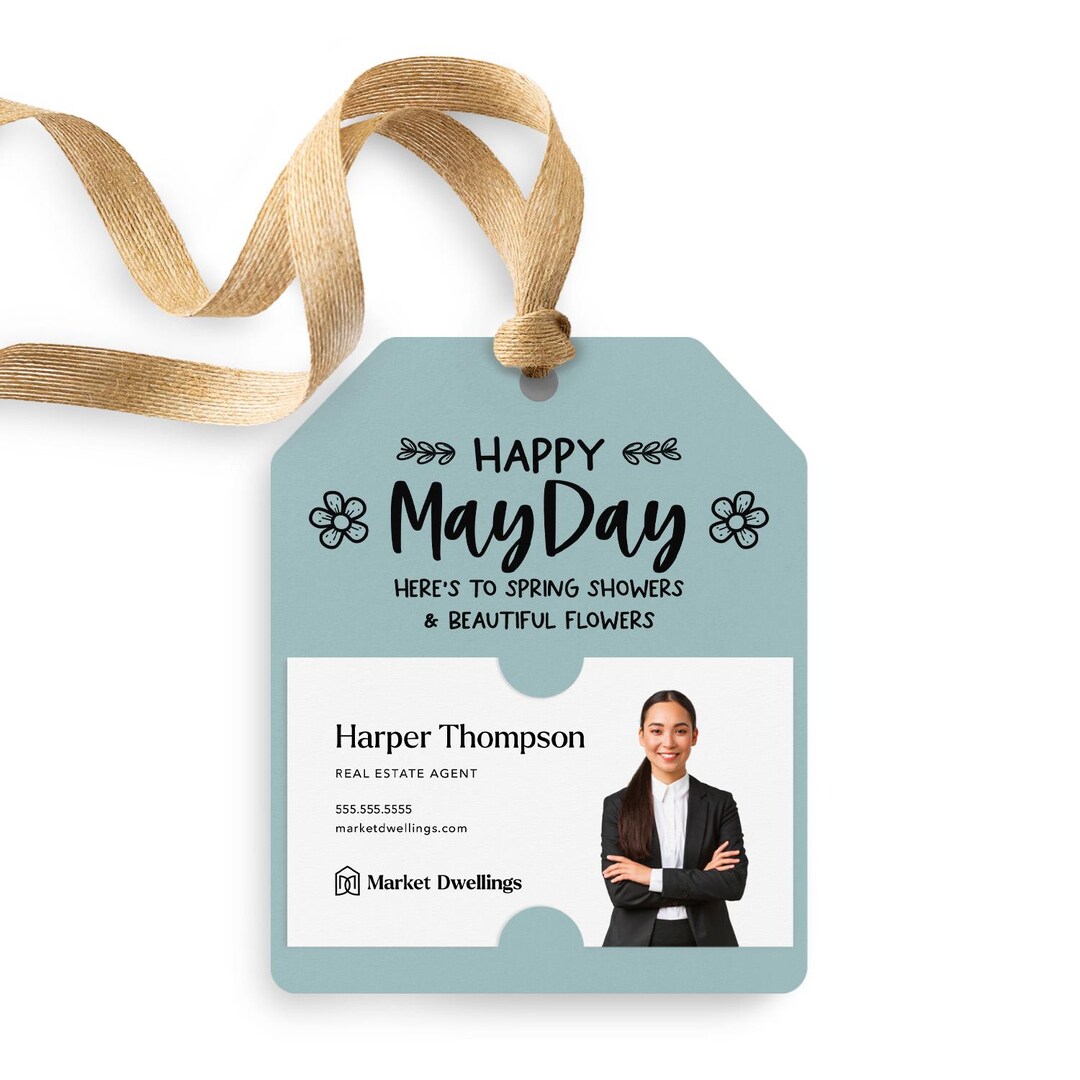 Happy May Day Gift Tag | Mayday Pop by Tags | Gift Tags | Real Estate ...