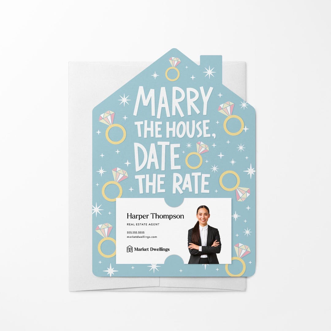 Set of Marry the House, Date the Rate Mailers | Envelopes Included ...