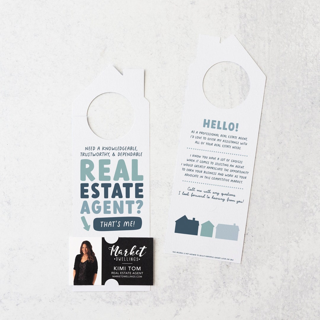 Real Estate Agent Door Hangers