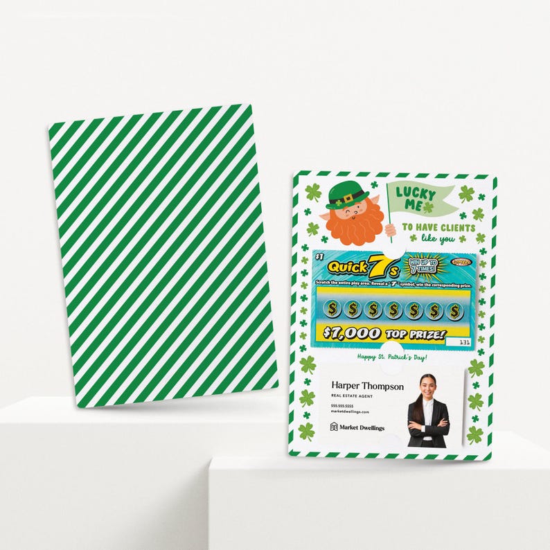 Set of Lucky Me to Have Clients Like You Mailers | Envelopes Included ...