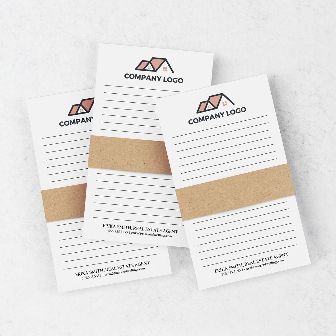 Customizable Logo Notepads Real Estate Mortgage Insurance - Etsy