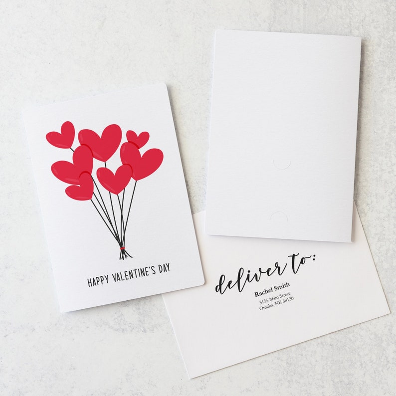 SET of Happy Valentine's Day Greeting Card Client - Etsy