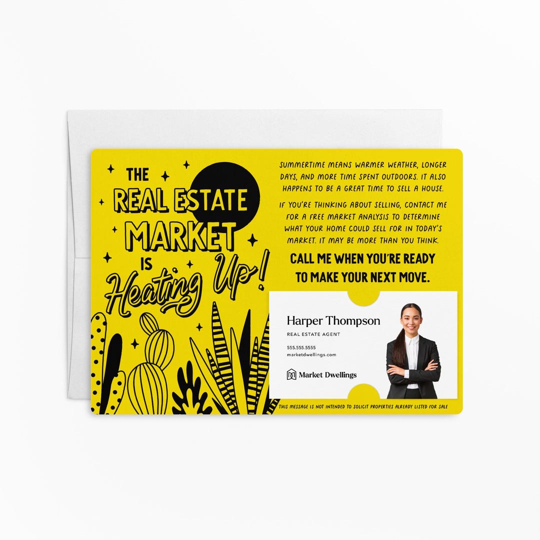 Set of the Real Estate Market is Heating Up! Mailers | Envelopes ...