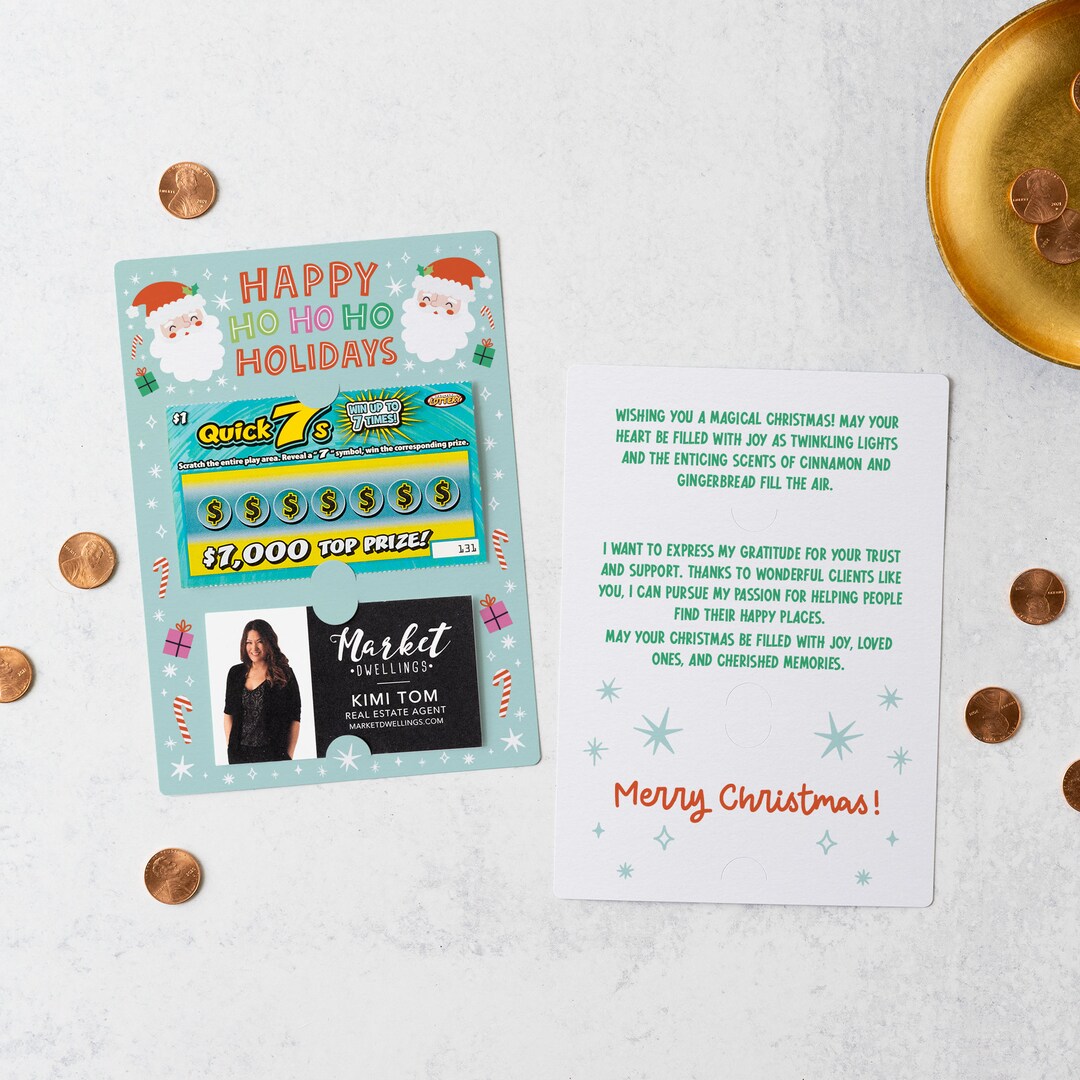 Set of Happy Ho Ho Ho Holidays Mailers Envelopes Included - Etsy