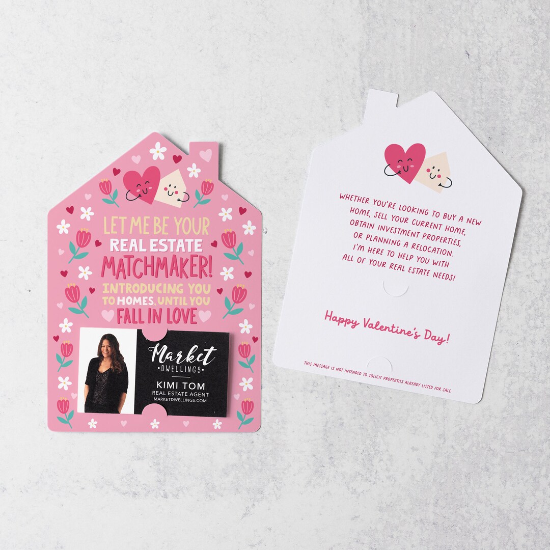 Set of Let Me Be Your Real Estate Matchmaker Mailers Valentine's Day ...