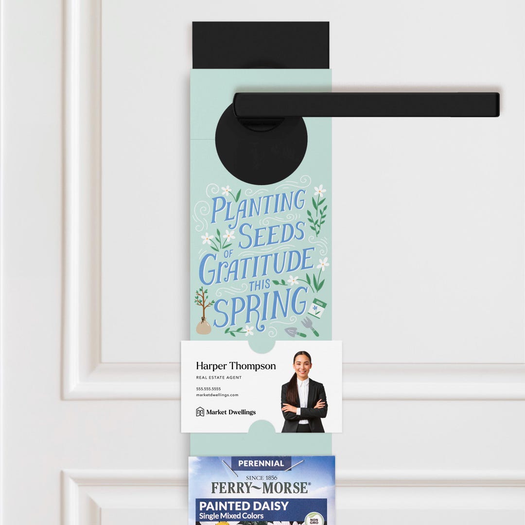 Planting Seeds of Gratitude This Spring Door Hangers | Spring Real ...