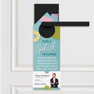 Make a Splash This Summer Door Hangers | Creative Summer Real Estate ...