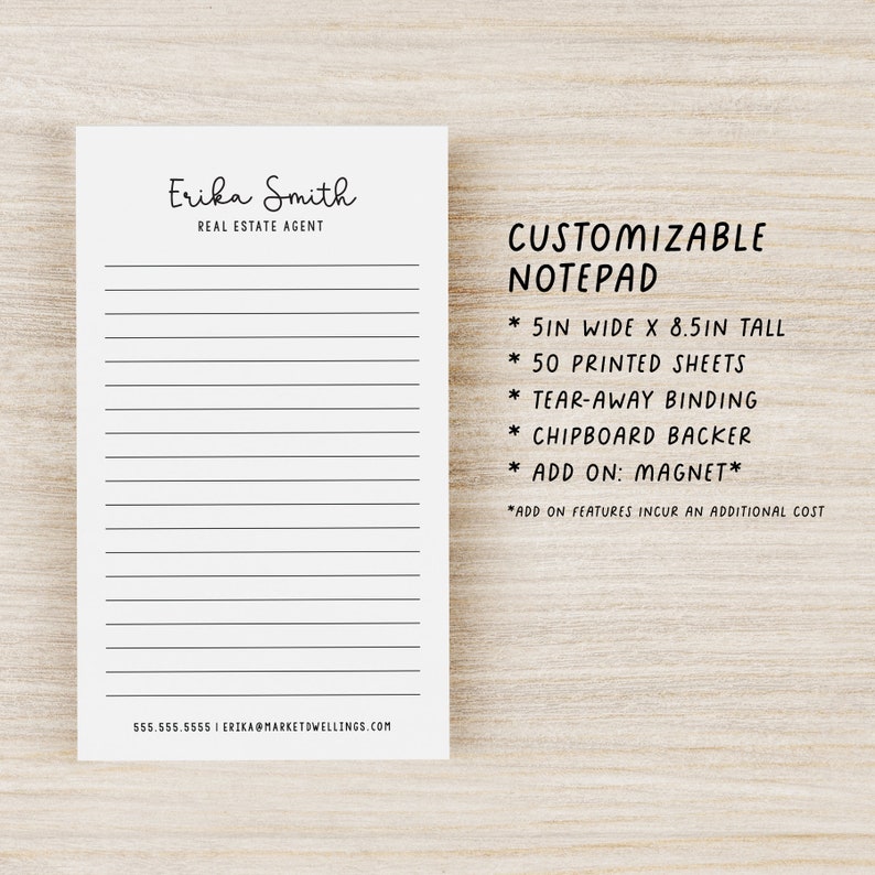 Customizable Branded Notepads Real Estate Mortgage - Etsy
