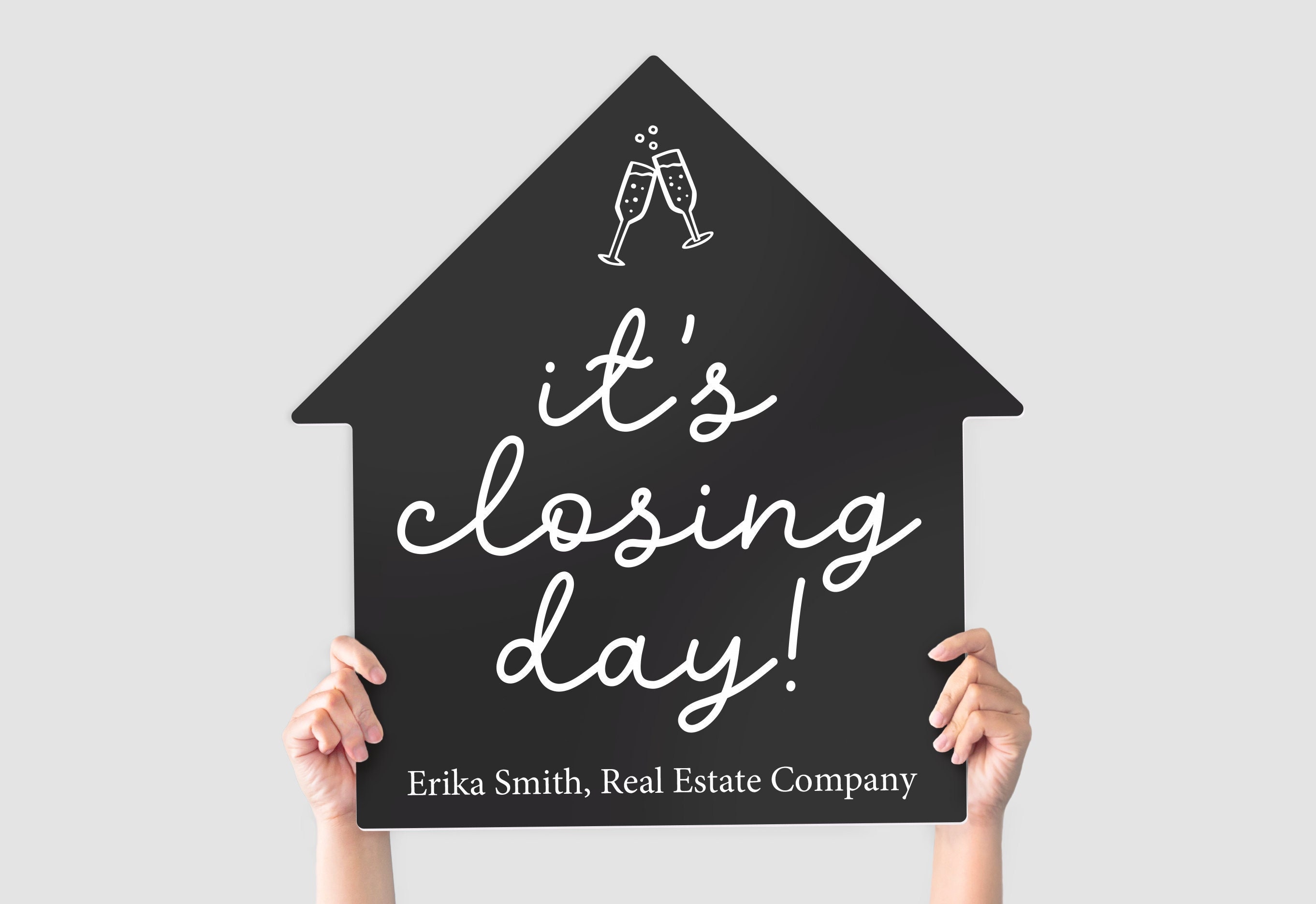 Customizable | It's Closing Day Real Estate House Sign | Real Estate ...