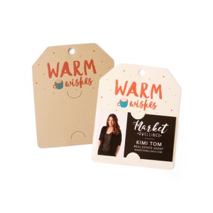 Warm Wishes Gift Tag Christmas Pop by Holiday Marketing | Etsy