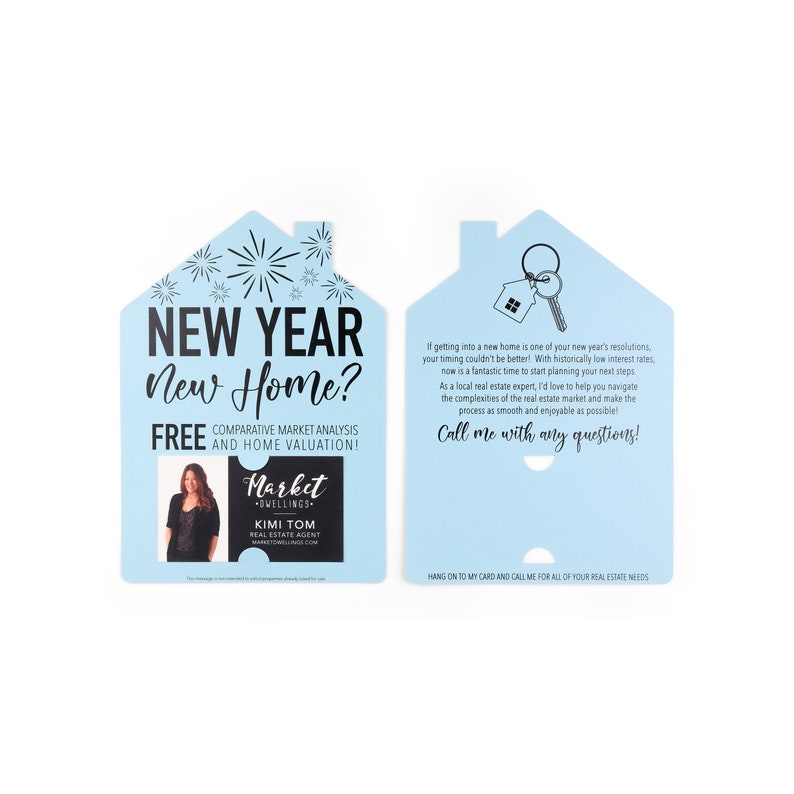 SET of New Year New Home Double Sided Mailers with Envelopes | Etsy