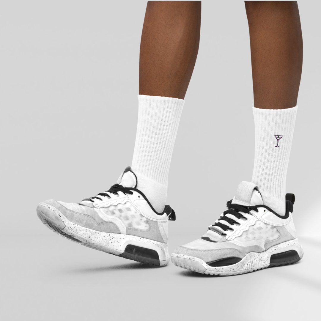 Embroidered Espresso Martini Socks - Etsy