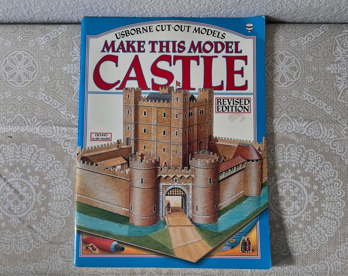 RARE 1987 Usborne Cut-out Model "make This Model Castle" Book OO-HO ...