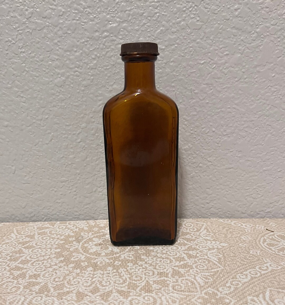 Amber BUCKLEY'S Medicine Bottle With Cap, Vintage - Etsy