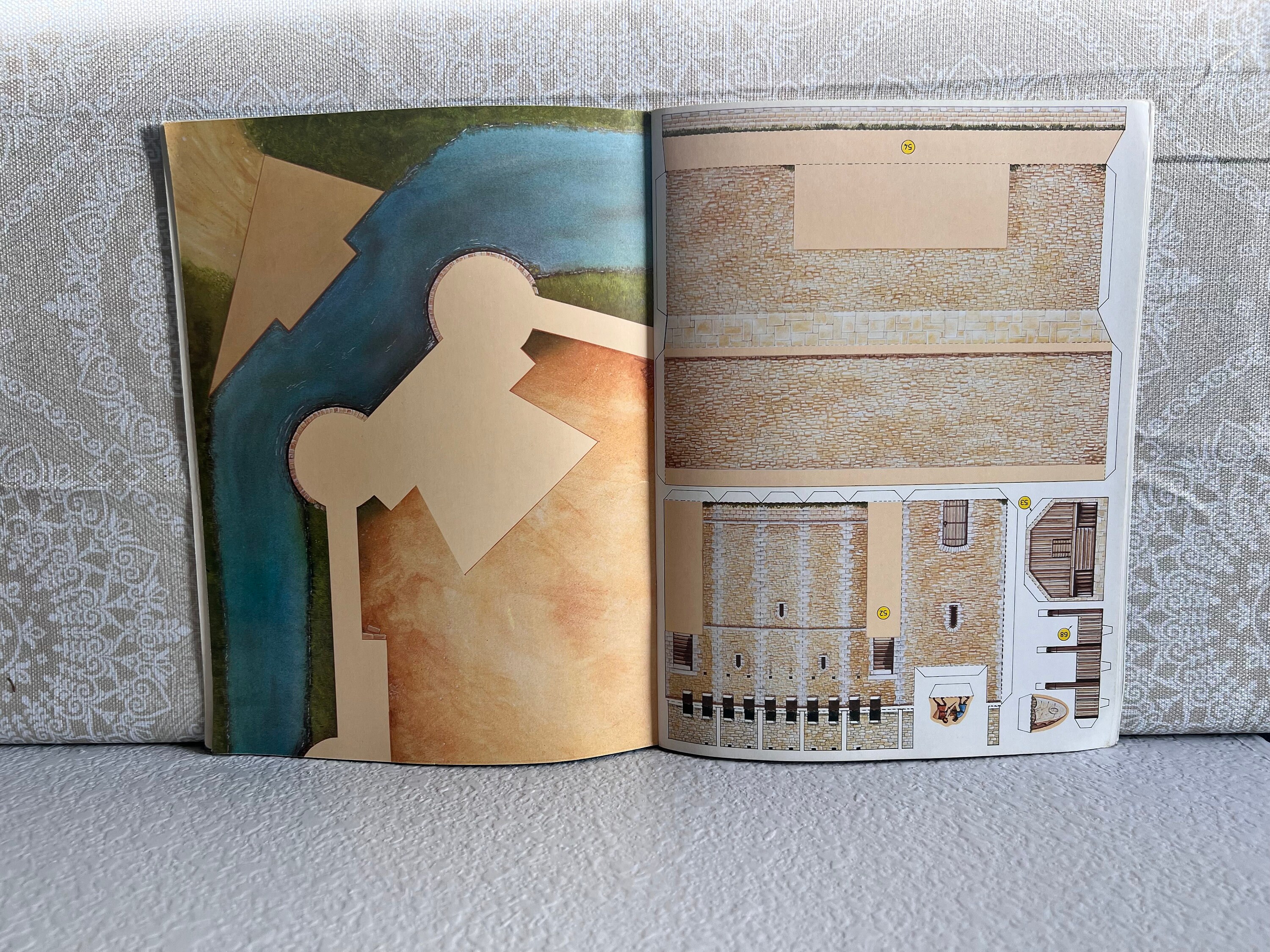 RARE 1987 Usborne Cut-out Model make This Model Castle Book OO-HO Scale ...