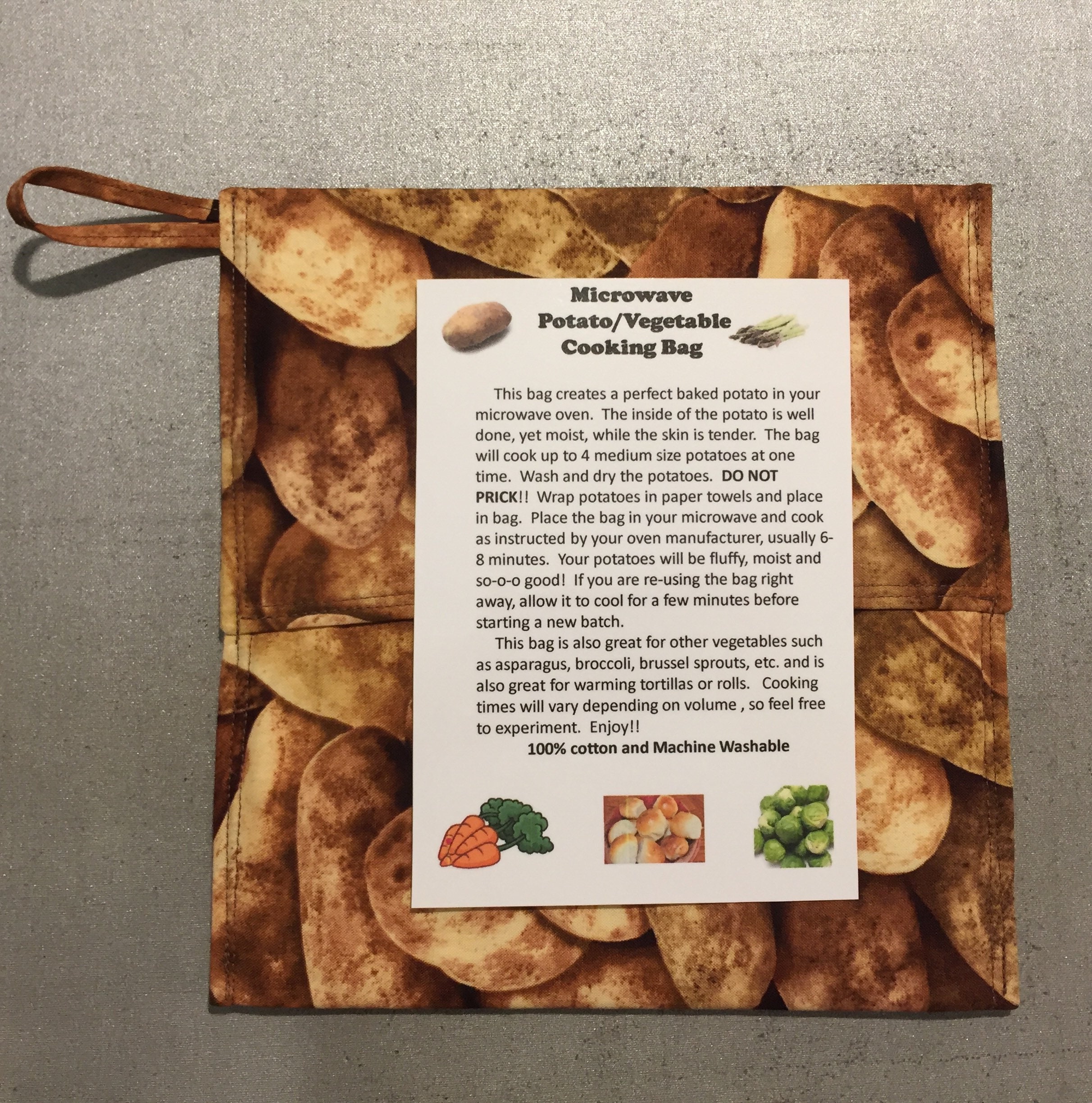 Microwave Potato/vegetable Cooking Bag - Etsy