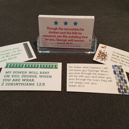 Personalized Scripture Cards Small Set - Etsy