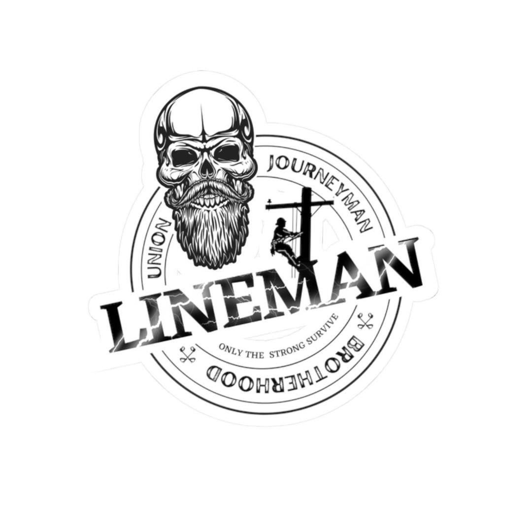 Union Lineman Sticker, Blue Collar Hard Hat Decal - Etsy