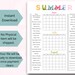 EDITABLE Summer Bucket List Summer Fun Calendar Summer Fun Poster ...