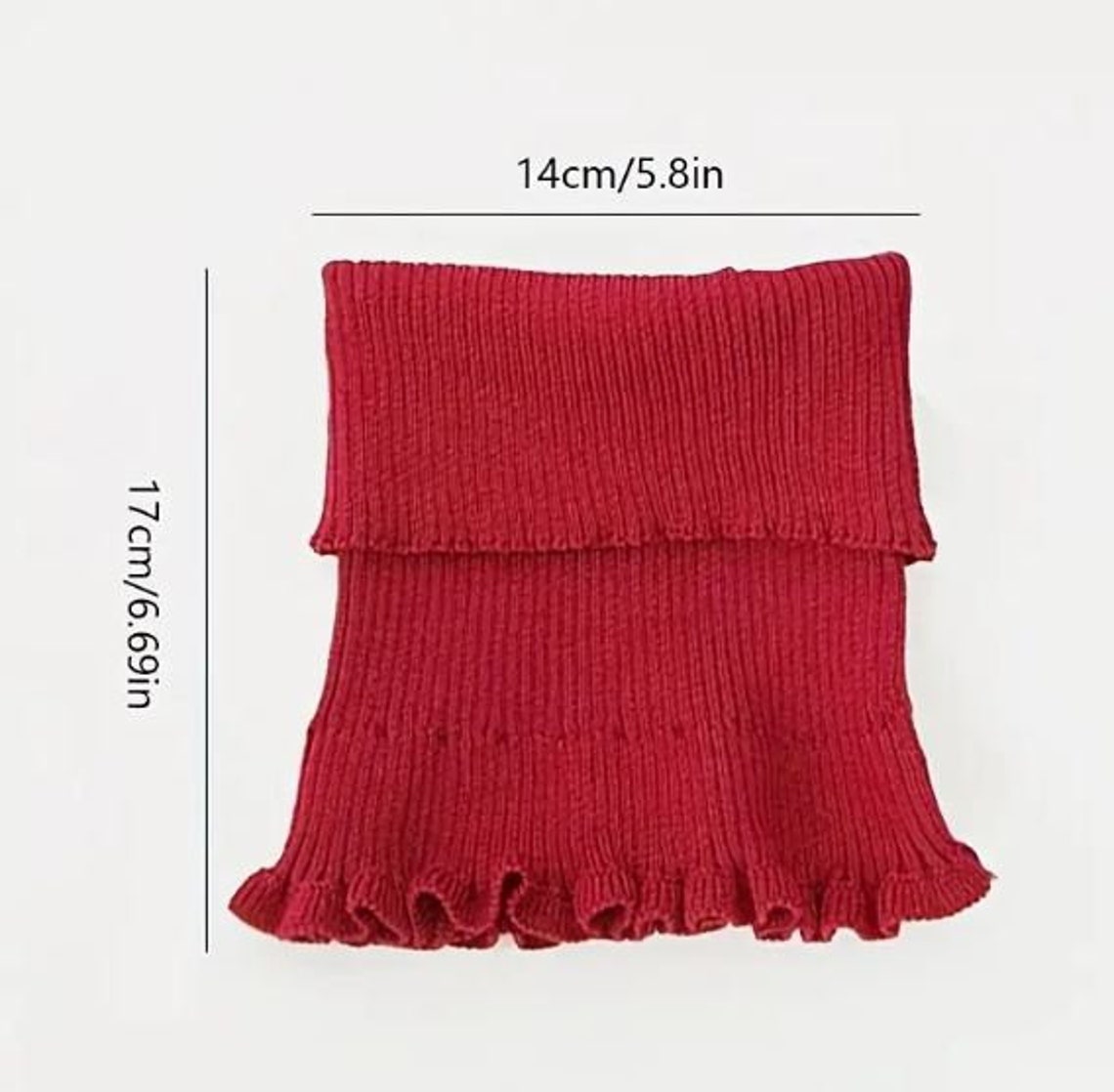 Ruffle Edge Turtleneck Collar - High Neck Warmer - Etsy