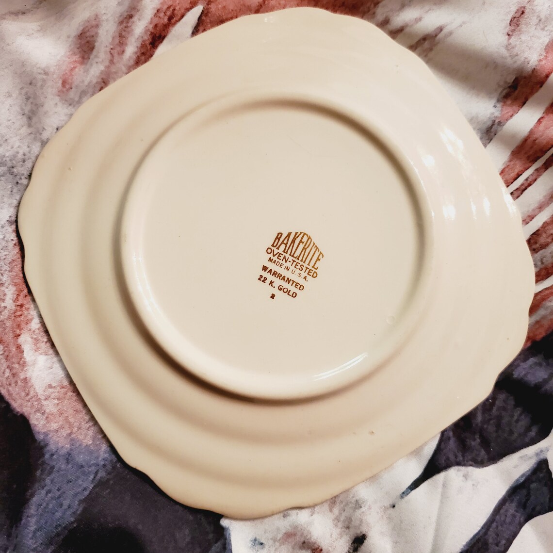 Harker Pottery Bakerite 22k Gold Circa 1940 | Etsy