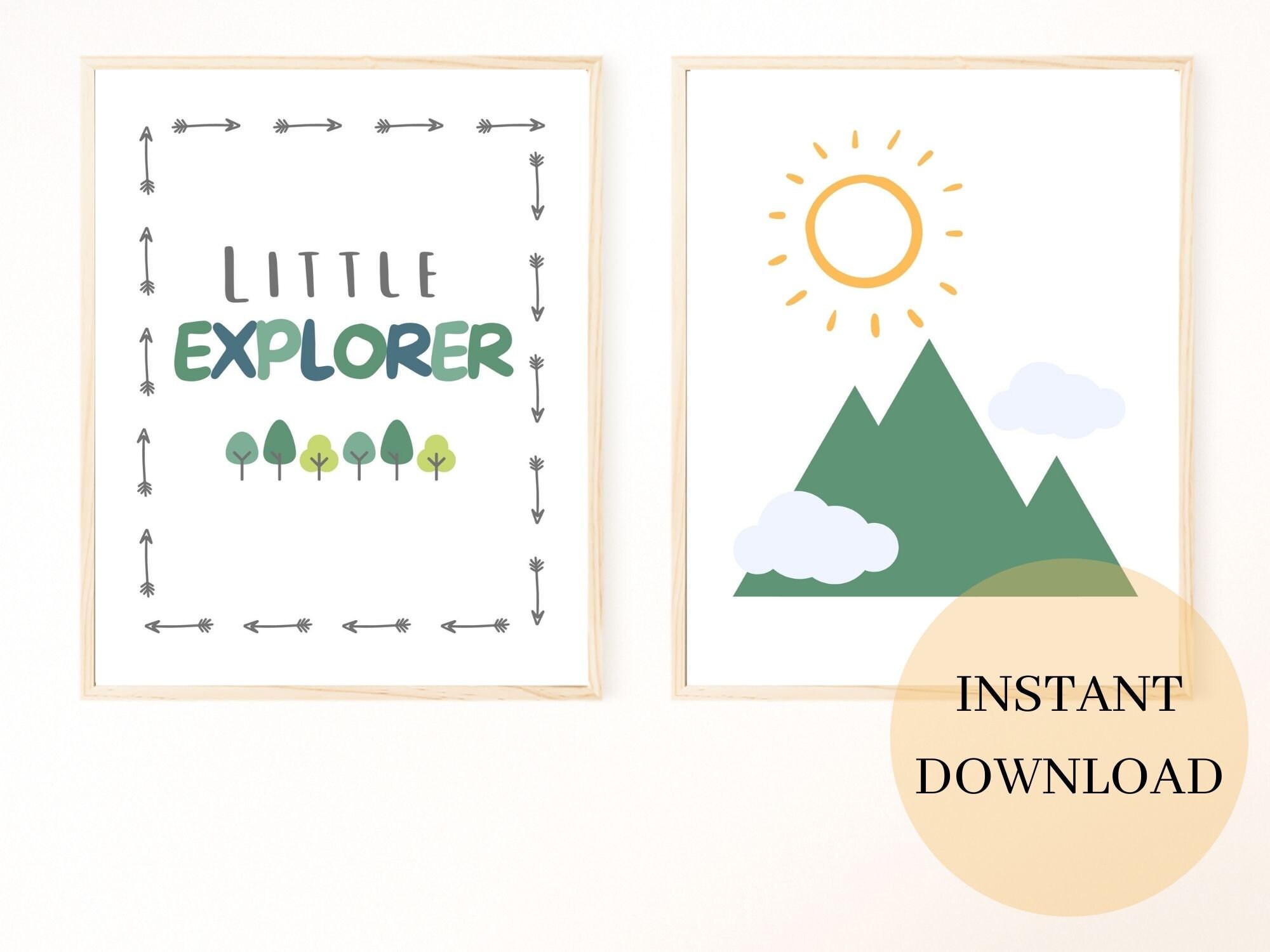 Printable Little Explorer Nursery and Kid's Room Decor for Boys and ...