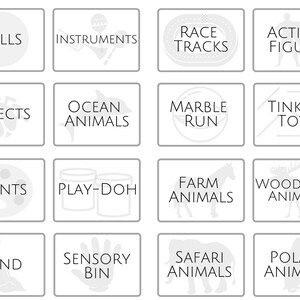 Large Printable Toy Labels for Organizing Playroom - Instant Download ...