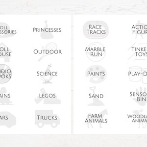 Printable Toy Labels for Organizing Playroom - Instant Download - 60 ...