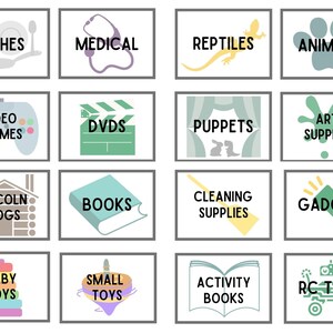 CUSTOM Printable Toy Labels for Organizing Playroom - Custom ...