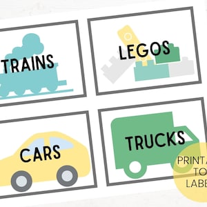 Large Printable Toy Labels for Organizing Playroom - Instant Download ...