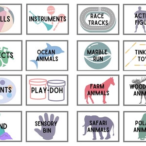 CUSTOM Printable Toy Labels for Organizing Playroom - Custom ...